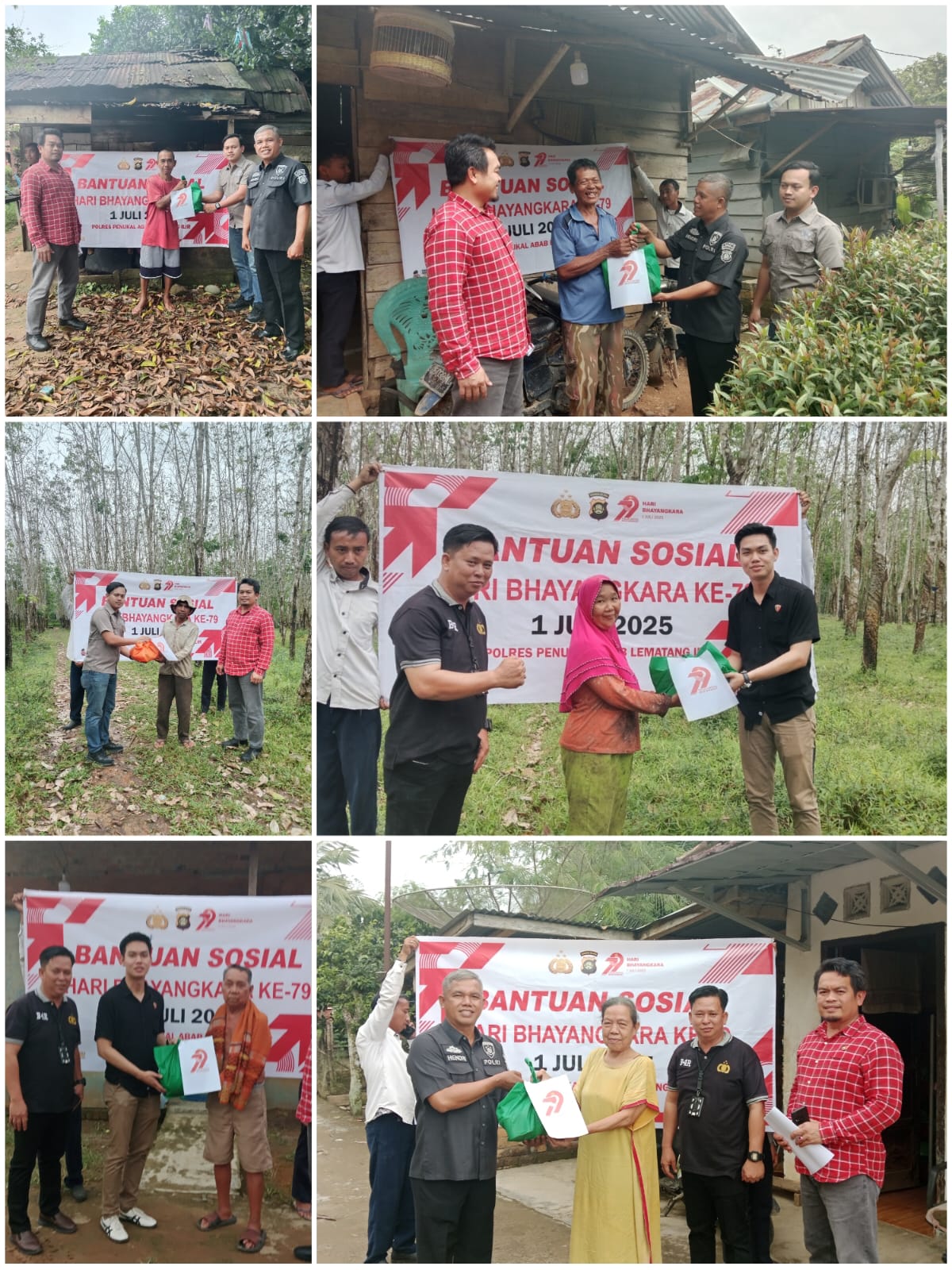 Dalam Rangka Hut Bhayangkara Ke 79 50 Lansia Dan Masyarakat Yang